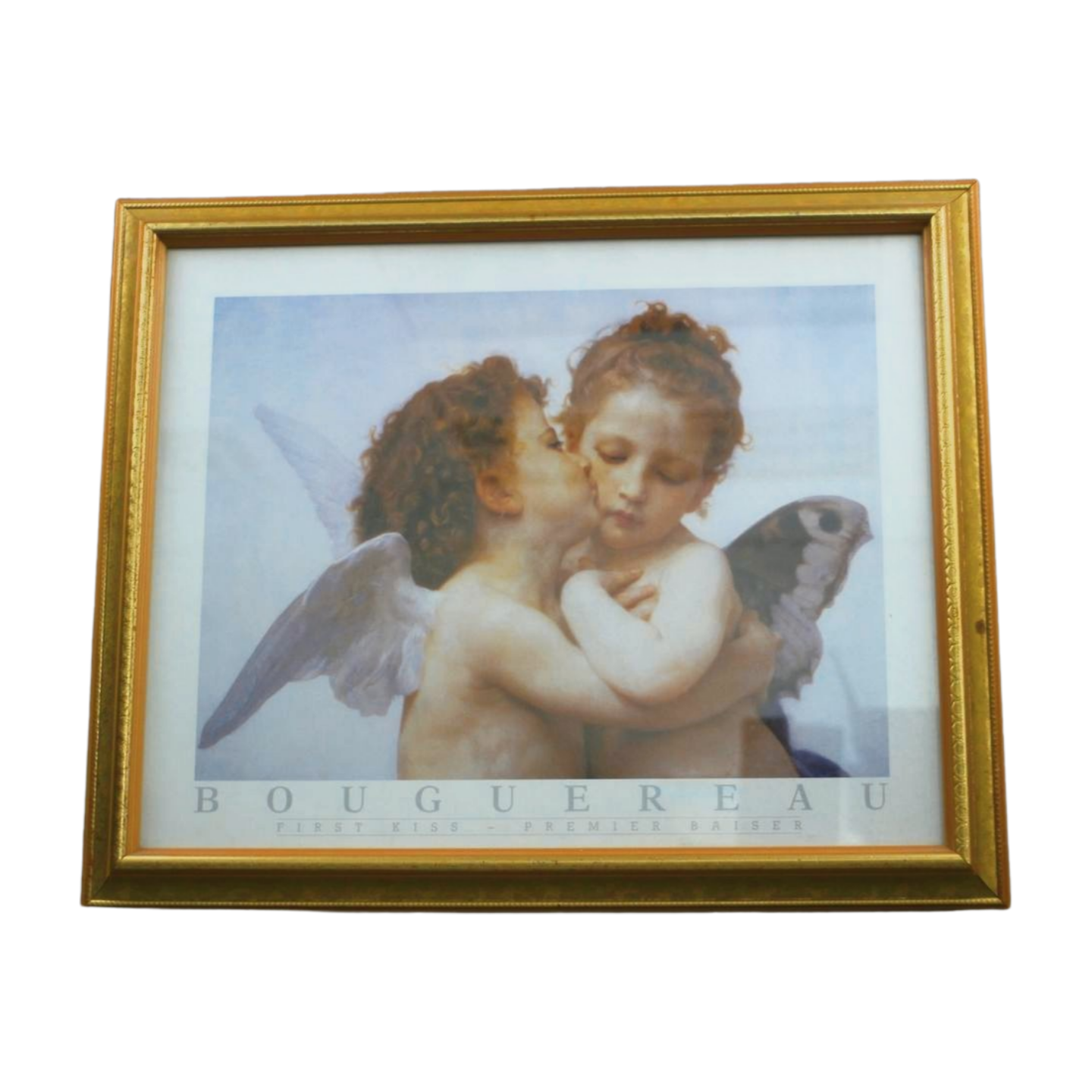 Cupid and Psyche - First Kiss - Painting by William Adolphe Bouguereau ...