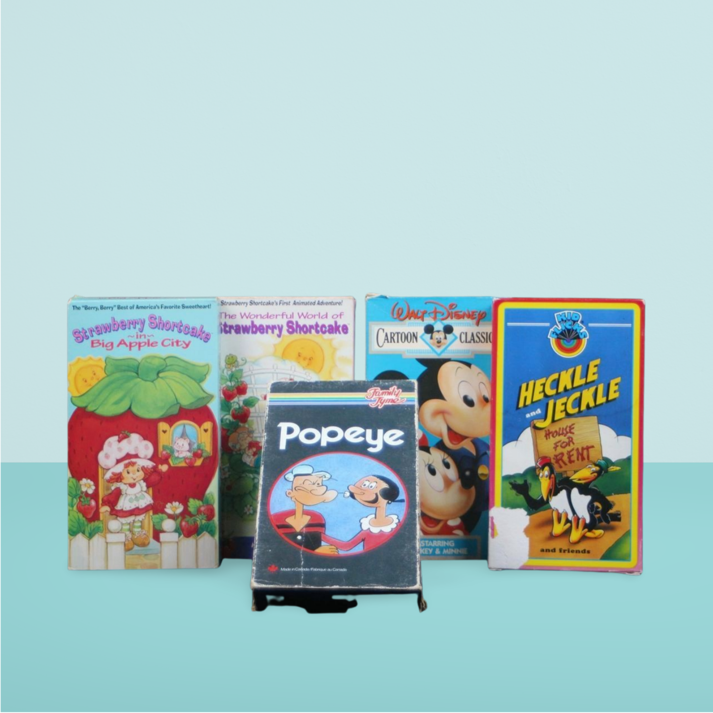 Lot Of 5 Nostalgic Cartoon VHS Tapes Includes Strawberry Shortcake ...