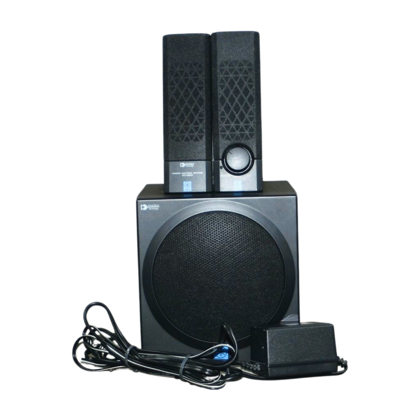 Yamaha Powered Subwoofer and 2 External Speakers Model YST MS201 ...