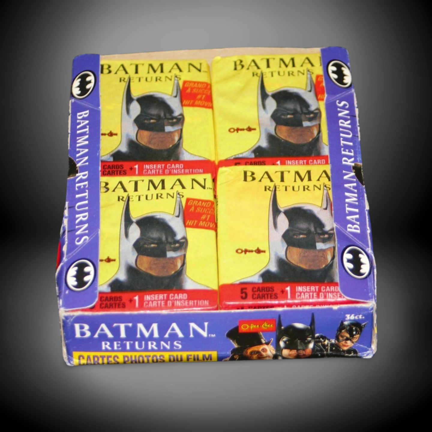 Complete Box of 36 Wax Packs Of Batman Returns Movie Photo Cards ...